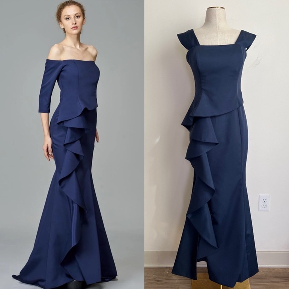 John Paul Ataker | Dresses | John Paul Ataker Cascading Side Ruffle ...